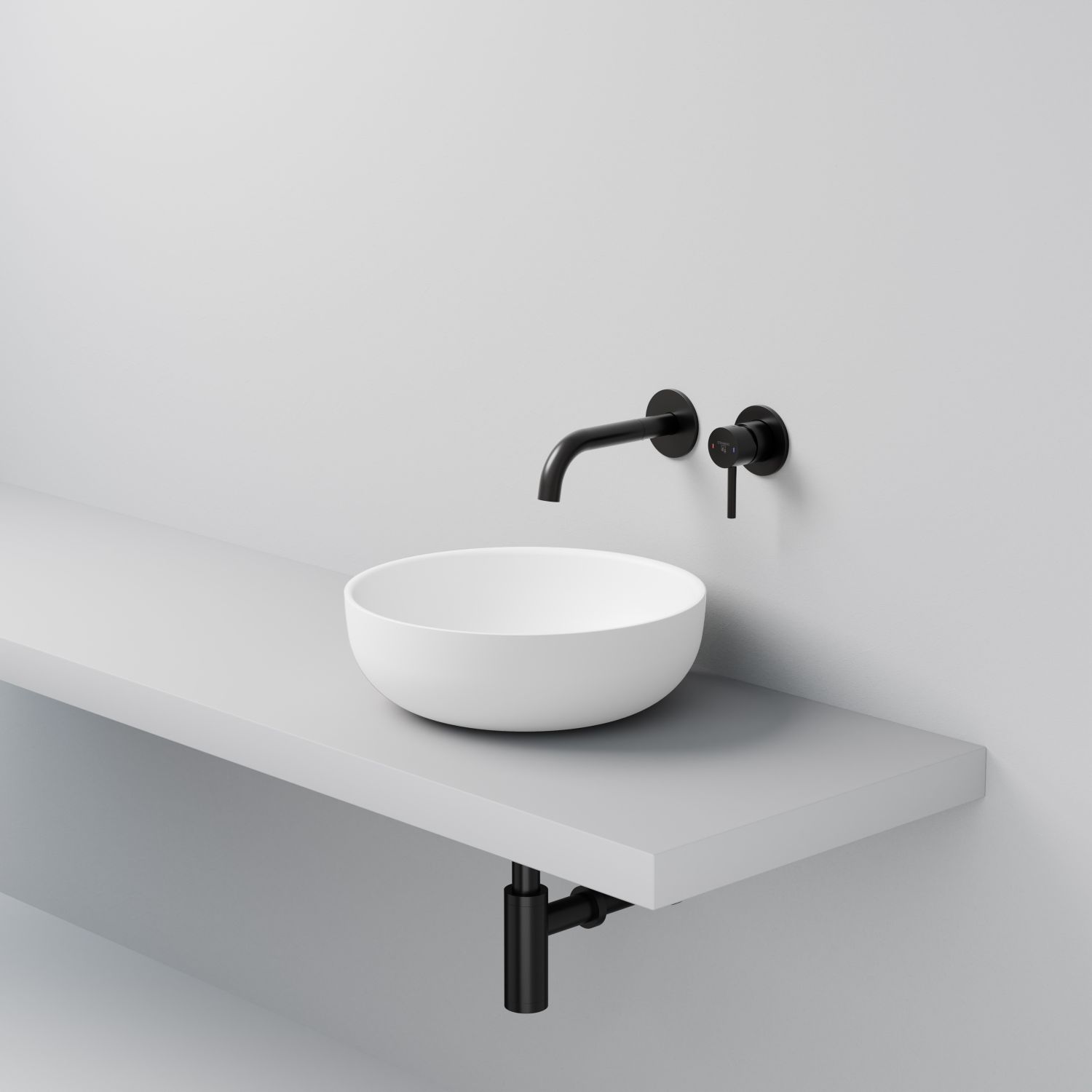 Steinberg Round Solid Surface Countertop Washbasin | Series 440 ...