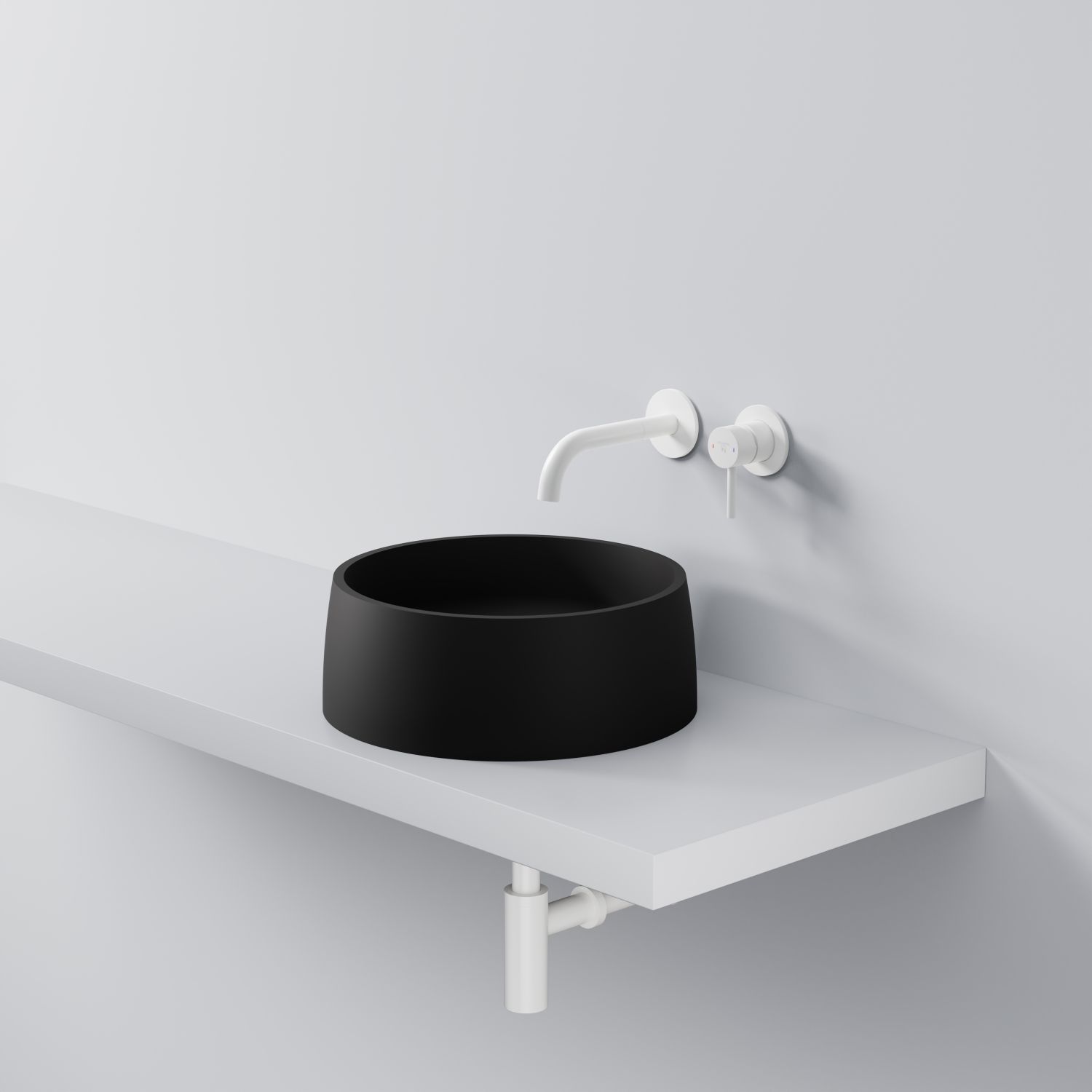 Steinberg Round Solid Surface Countertop Washbasin | Series 440 ...